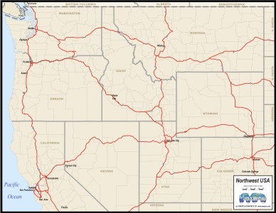Northwest Usa Map With Cities - United States Map